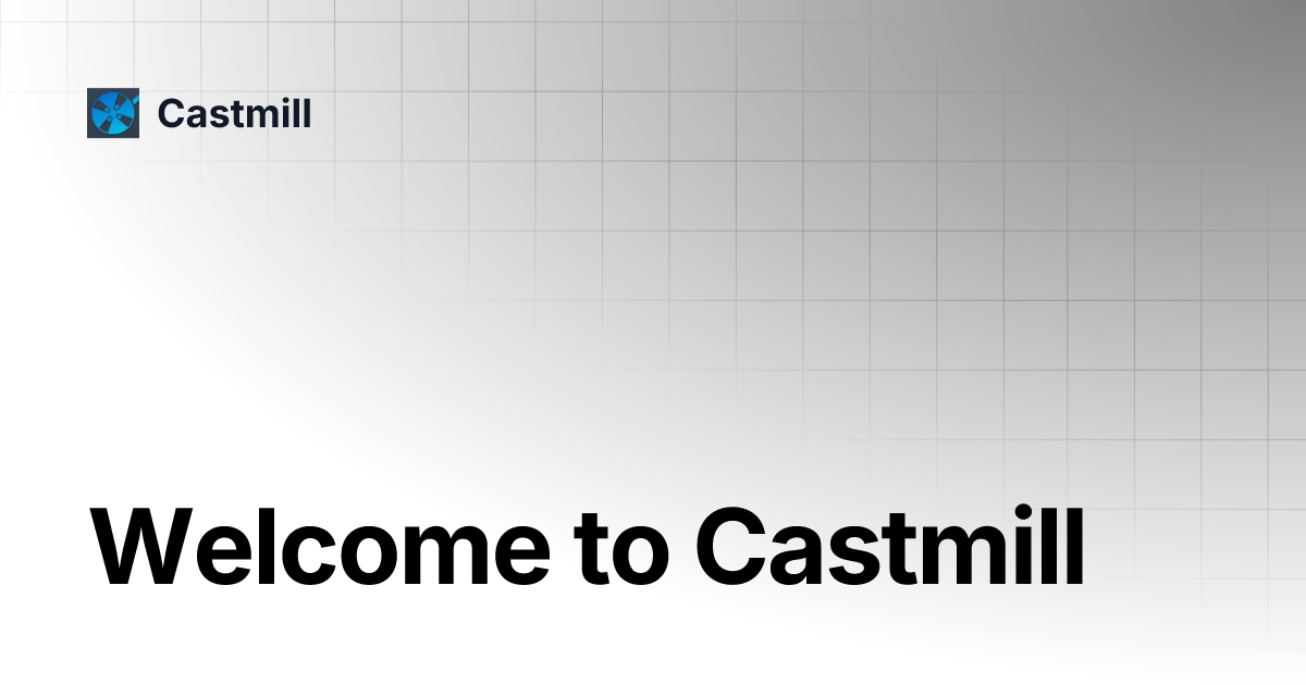 Welcome to Castmill | Castmill